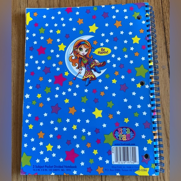 Lisa Frank | Office | Lisa Frank Vintage Be Happy 3 Subject Pocket ...